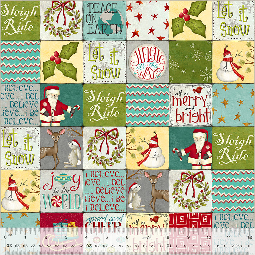 A Very Terry Christmas Merry Squares Multi – The Quiltery