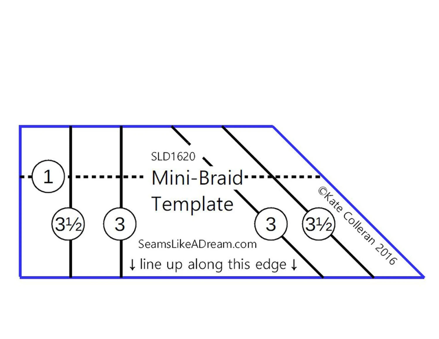 Mini Braid Template – The Quiltery