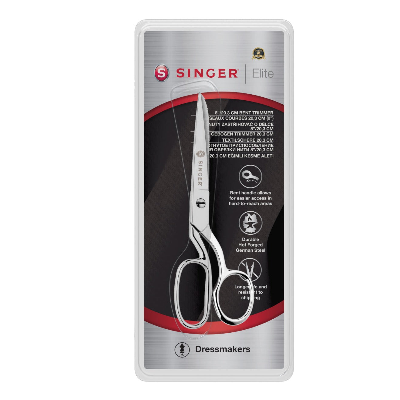 Singer 8" Bent Shear Scissors – The Quiltery